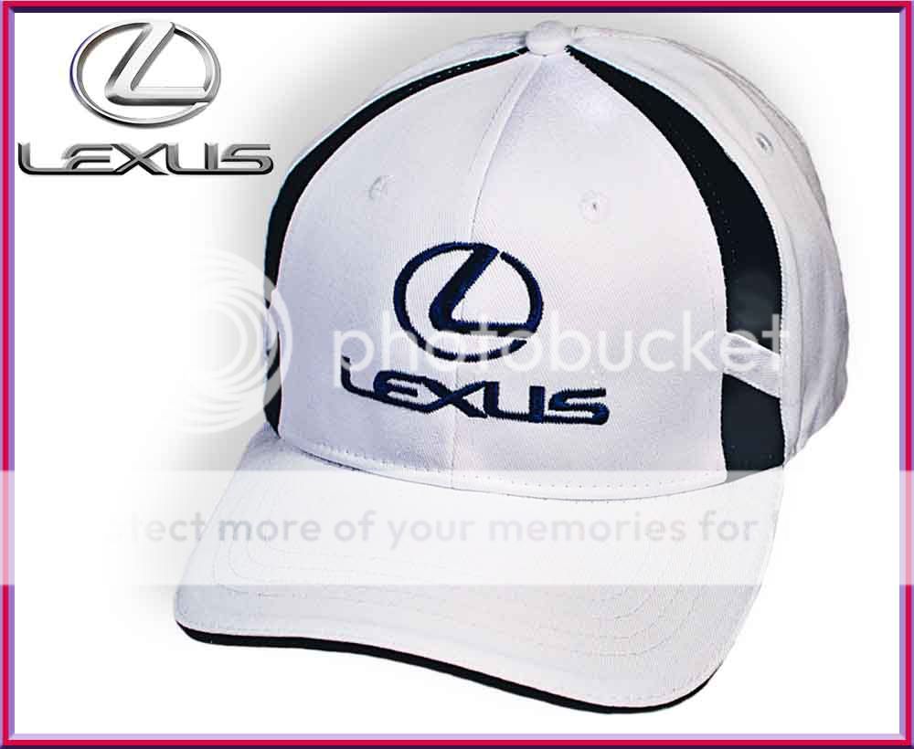 Lexus unisex Baseball Cap Hat, 100% cotton. White. Adjustable size ...