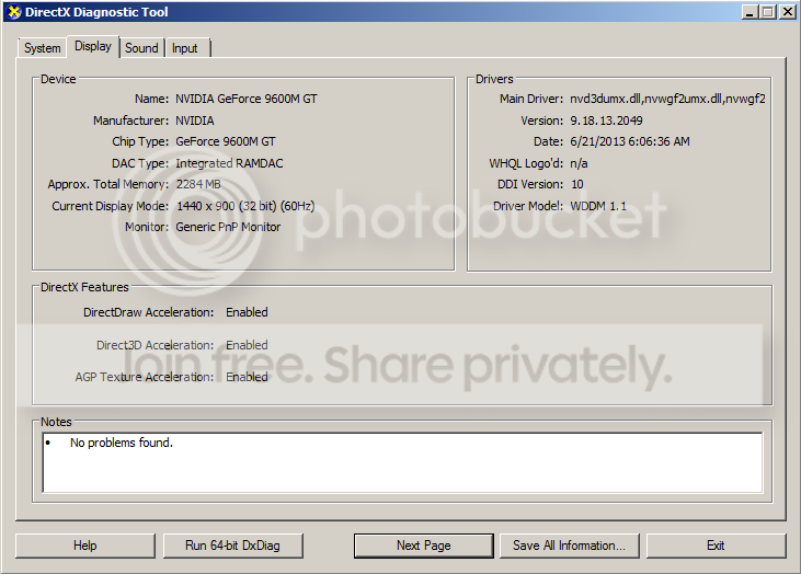 Direct3d Acceleration Not Available (Nvidia Standard VGA Graphics ...